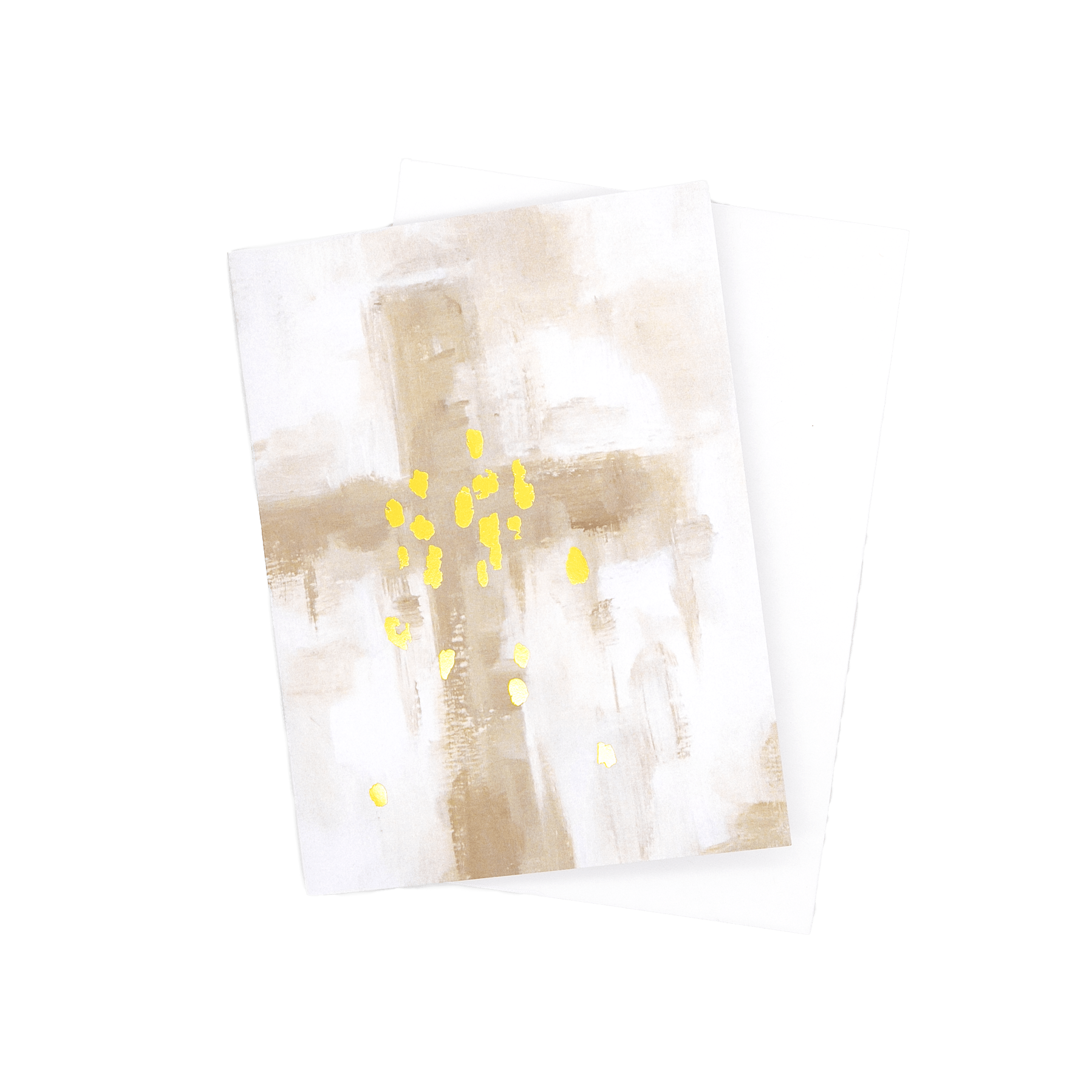 Tan Cross with Gold Foil Notecard Set – Mads Studio & Co.