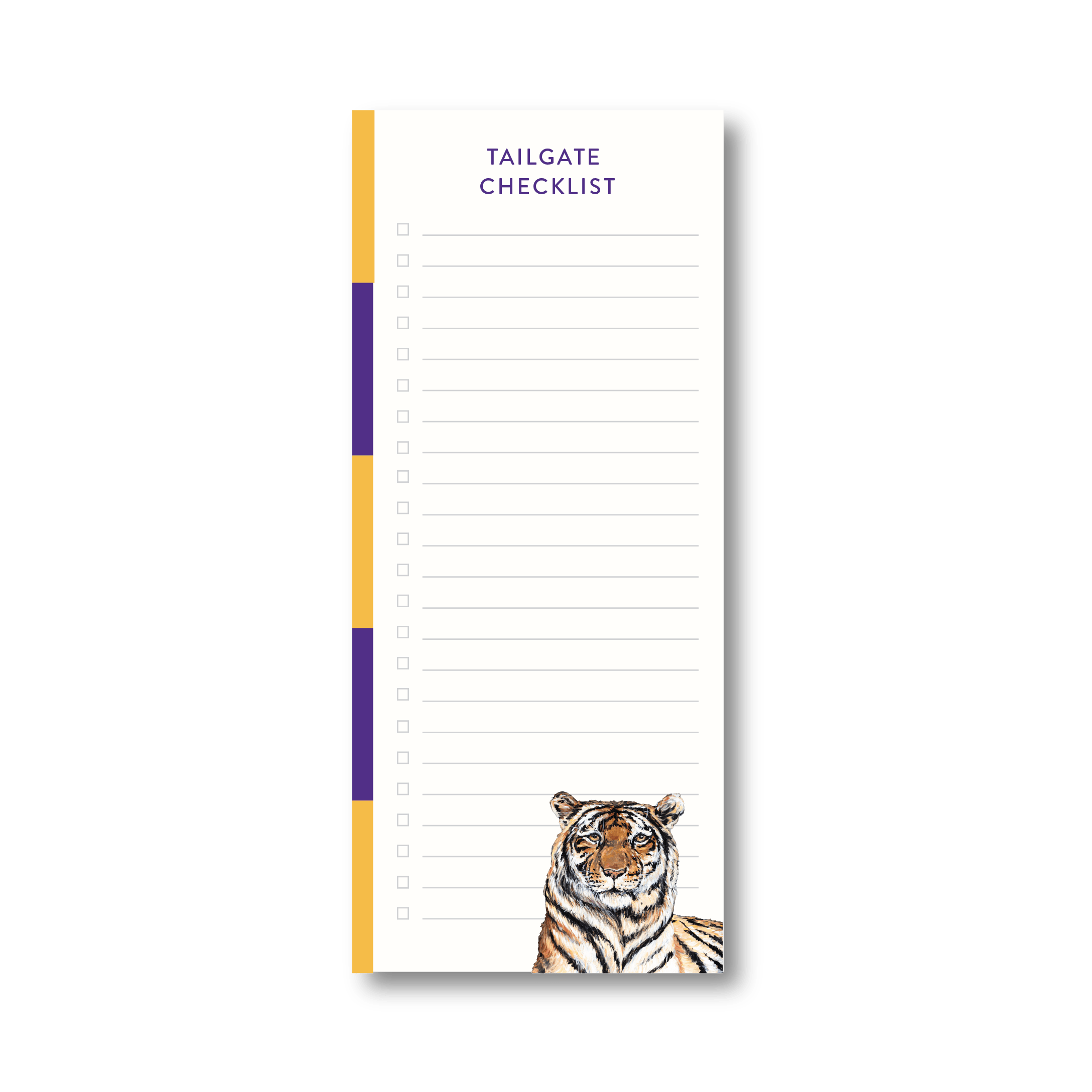 Gold + Purple Tiger Notepad – Mads Studio & Co.