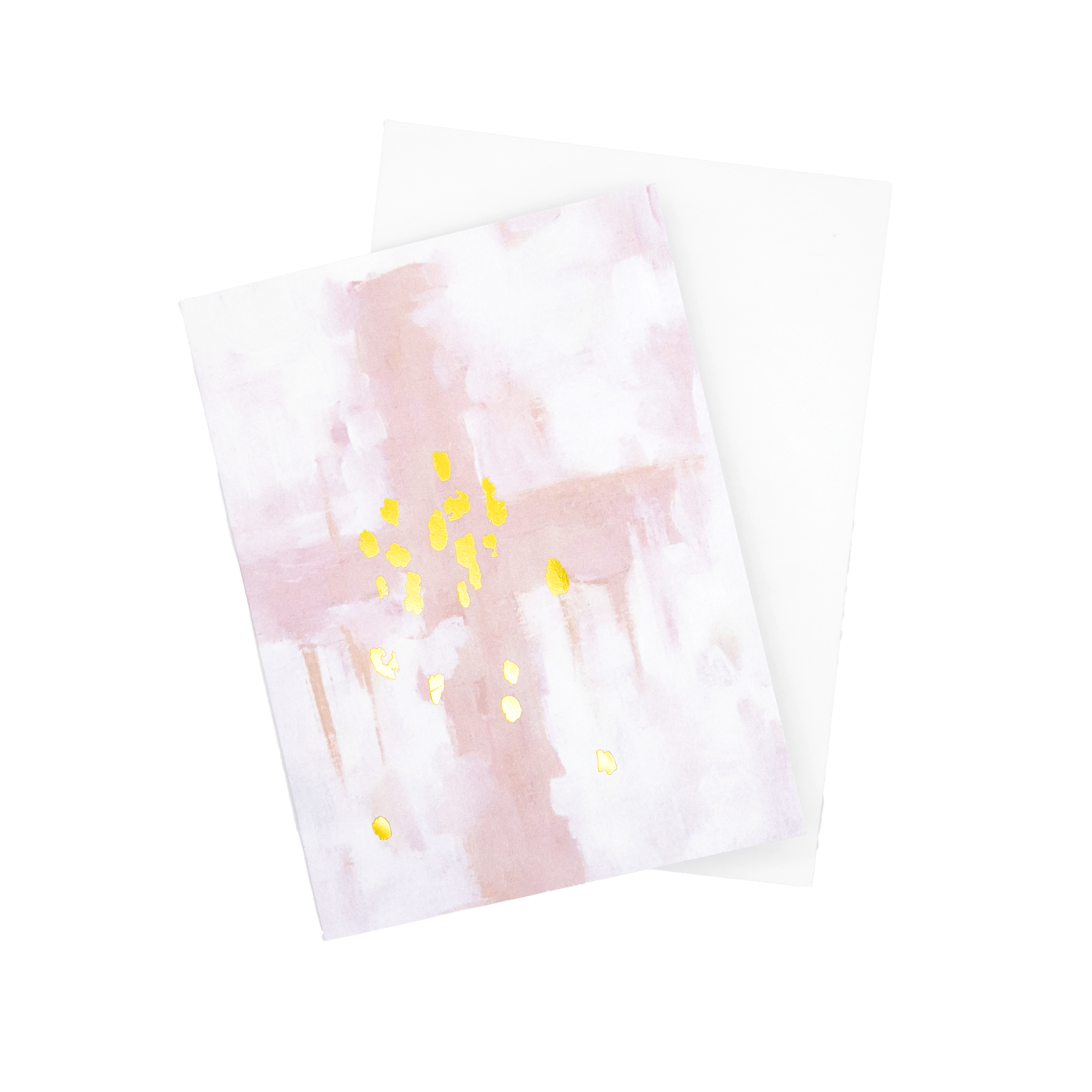 Pink Cross with Gold Foil Notecard Set – Mads Studio & Co.